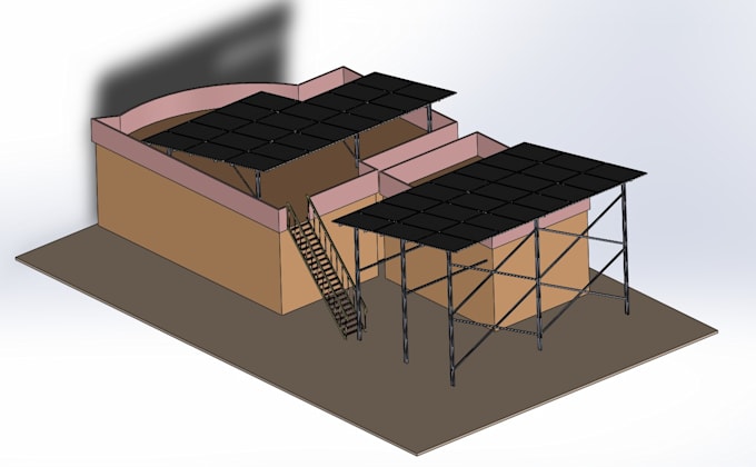 Design solar pv system on helioscope, sketchup, pvsyst, solidworks by ...