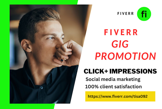 Promote and advertise your fiverr gig to reach more audience on social ...
