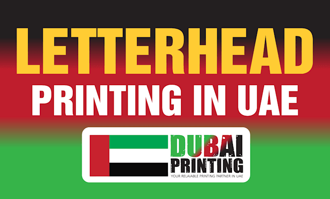 Letterhead printing in uae by Dubaiprinting | Fiverr
