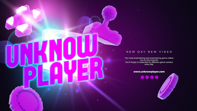 Make a banner for your youtube and twitch channels by Dodovids | Fiverr