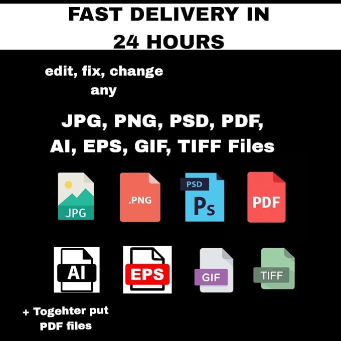 Create, fix, transfer any pdf,jpd, psd, gif, ai, tiff files by Zuweiwel | Fiverr