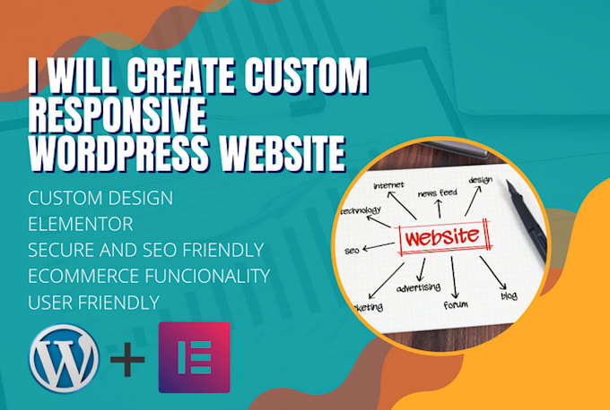 Develop custom responsive wordpress website design by Bismaharis | Fiverr
