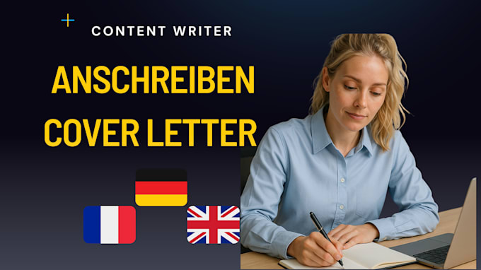 Write your cover letter, letter of application in german and english by ...