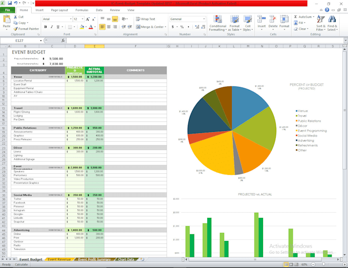 Create attractive excel spreadsheet template, pdf to excel, formula ...