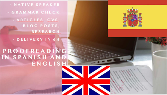 Proofread, edit and format your texts in spanish and english in 6h by ...