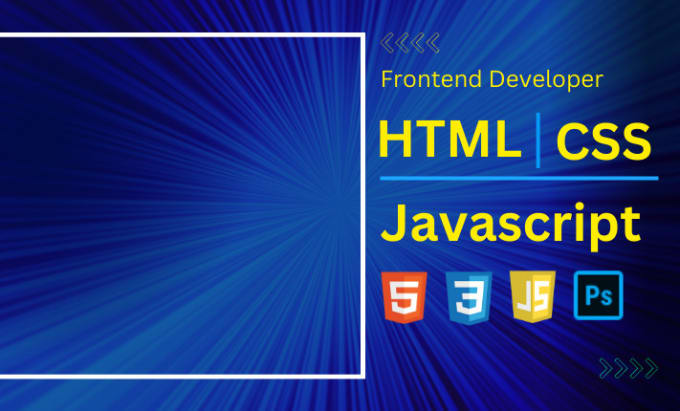 Be Your Frontend Web Developer Using Html Css Js And Tailwind By