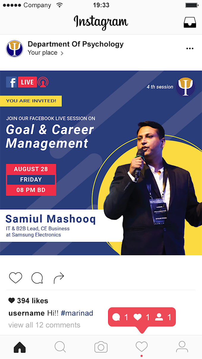 Design social media post graphics for facebook, instagram, and linkedin ...