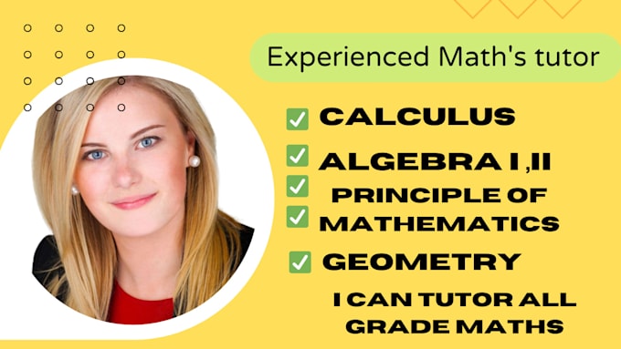 Be your online maths science and chemistry tutor of all grade by ...