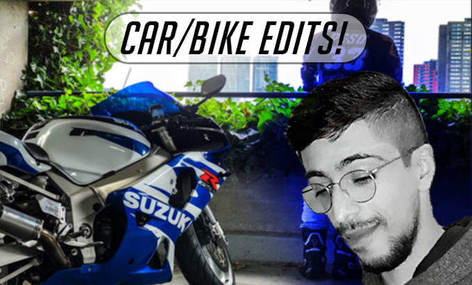 Make a sick edit for your car or motorcycle by Sherkographics | Fiverr
