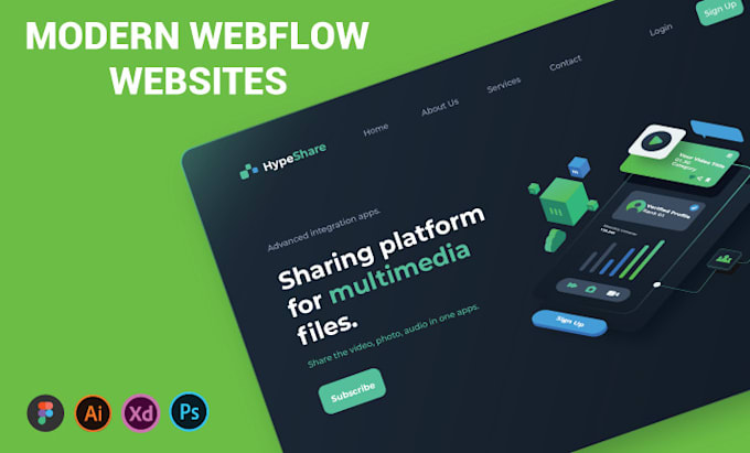 Develop responsive webflow website by Al_qasim7786 | Fiverr