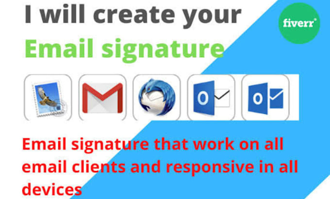 Create custom clickable gmail and gmail signature, outlook by ...