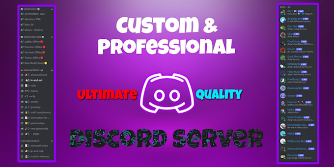 Make you a custom discord server by Ozandroid | Fiverr