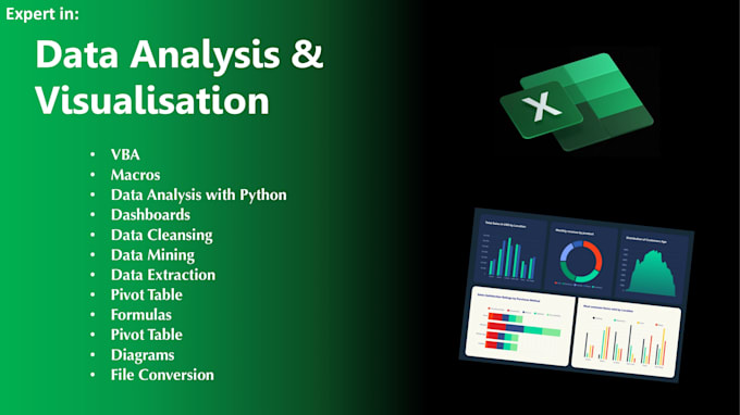 Do data entry in excel, web scraping, mining, macros, vba and charts by Adrianreichert | Fiverr