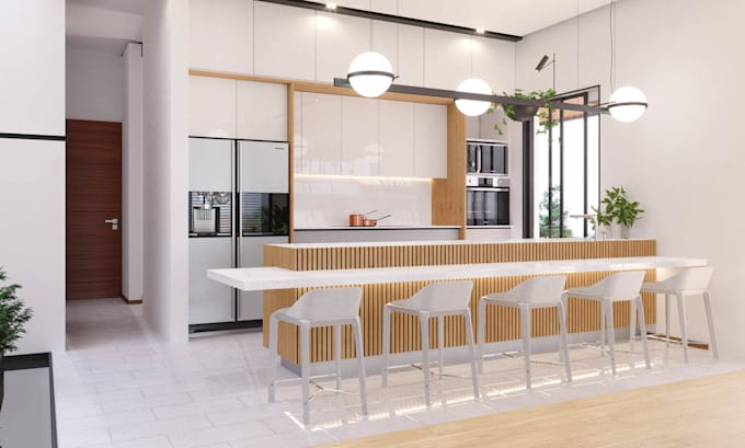 Design and render interios spaces for you by Carlosgalvez93 | Fiverr