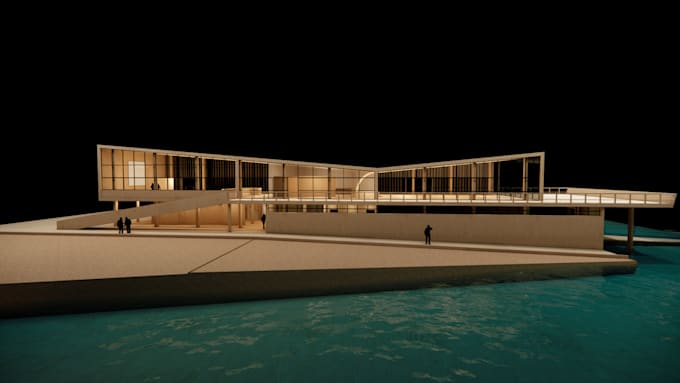 Create architectural mock up render by Heidynuneznaede | Fiverr