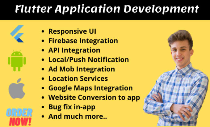 Develop android and ios mobile app using flutter by App_expert99 | Fiverr