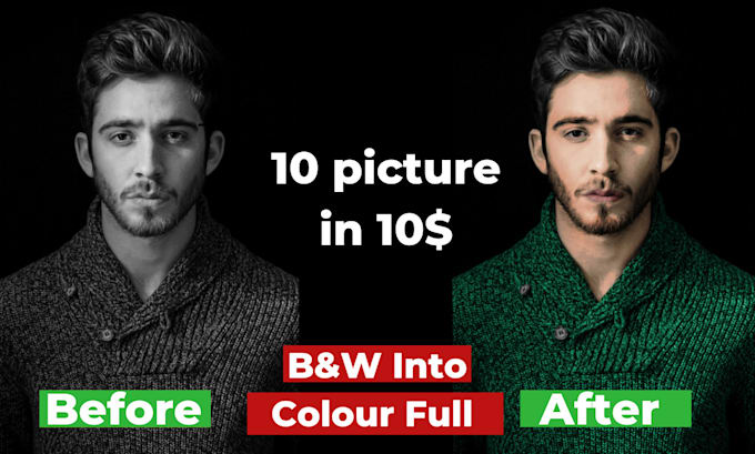 Do 1 to 10 photo bandw to colour full, fast delivery by Trilokbarman ...