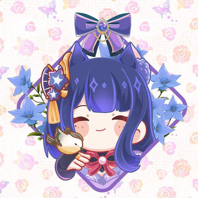 Draw super cute anime chibi for your character by Mokochan | Fiverr