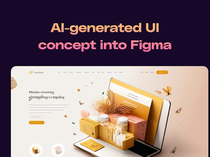 Make an ai generated ui concept into figma by Kasunnmp | Fiverr