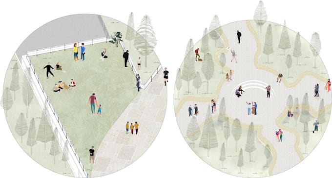 Create unique axonometric illustration for your building by Anas_dz1 ...