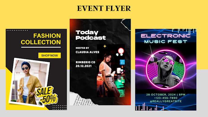 Design an awesome instagram flyer, facebook flyer by Hamzab08 | Fiverr