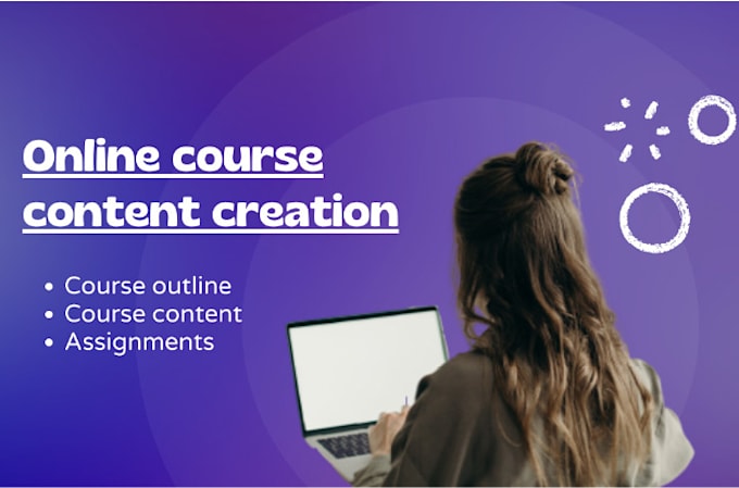 Write your online course outline and content by Lulodesign | Fiverr