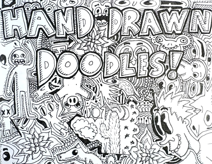 Draw a custom doodle piece by Lilredpenyt | Fiverr