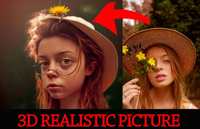 Make realistic cartoon 3d by Azrmoh6 | Fiverr