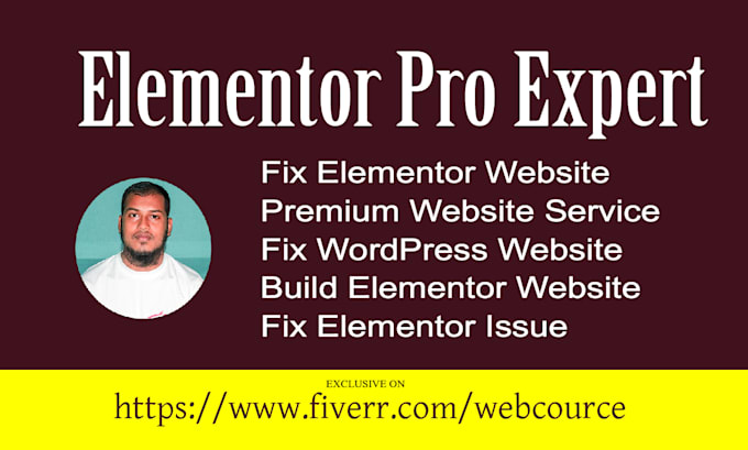 Fix elementor website issue by Webcource | Fiverr Fix elementor website issue by Webcource | Fiverr