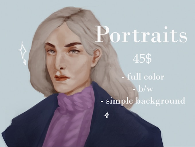 Draw a fantasy character, your oc or fan art portrait by Cookewo | Fiverr