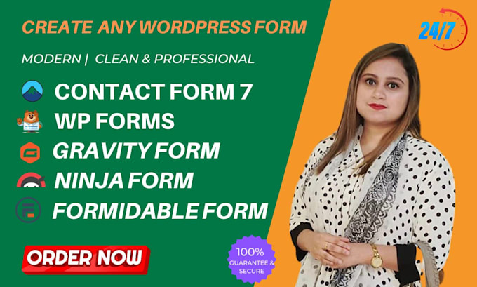 Create wpforms, contact form, gravity forms and fix issue by Coderlove95 | Fiverr