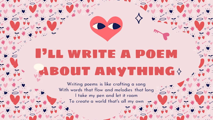 Write a poem for about anything you like by Sphynxsecond | Fiverr
