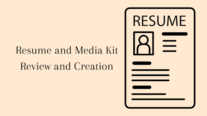 Create or edit a professional resume or media kit for you by Catwebling ...