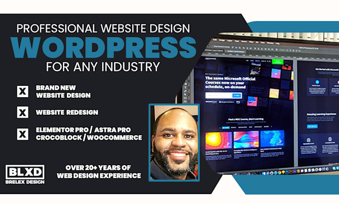 Create a professional, mobile responsive wordpress website by Brelexdesign | Fiverr