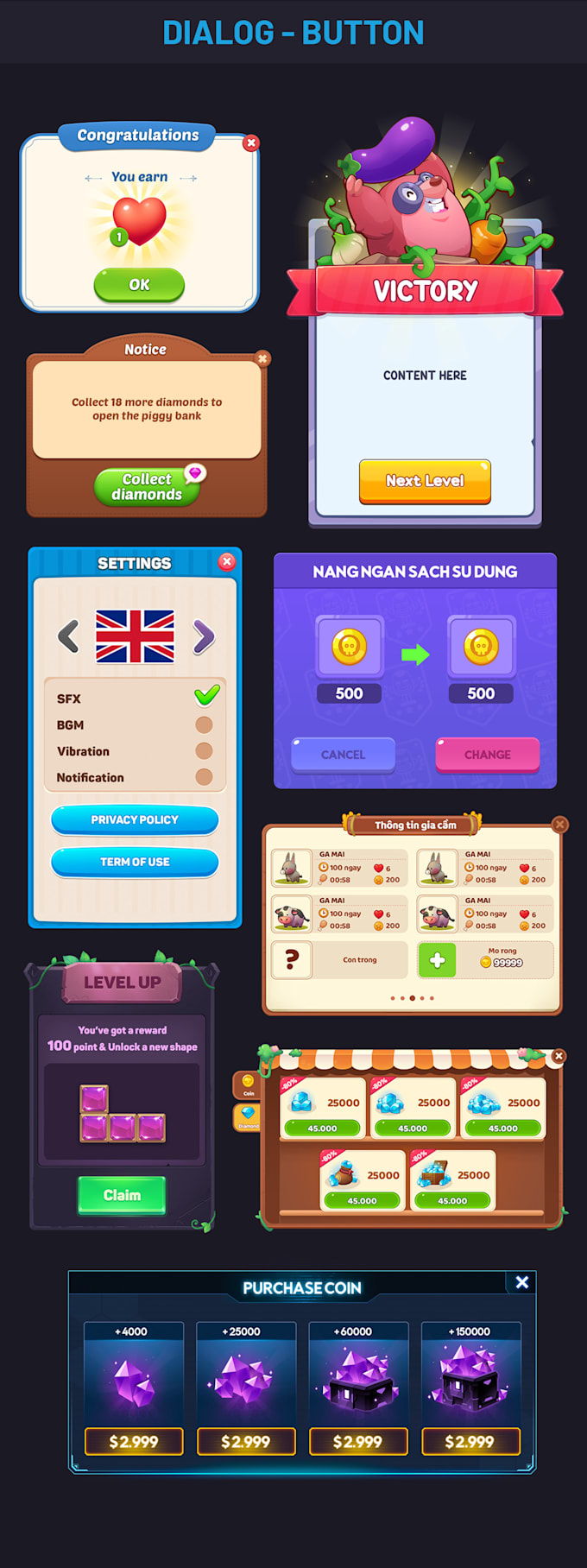 Super nice ui for your game by Namardos | Fiverr
