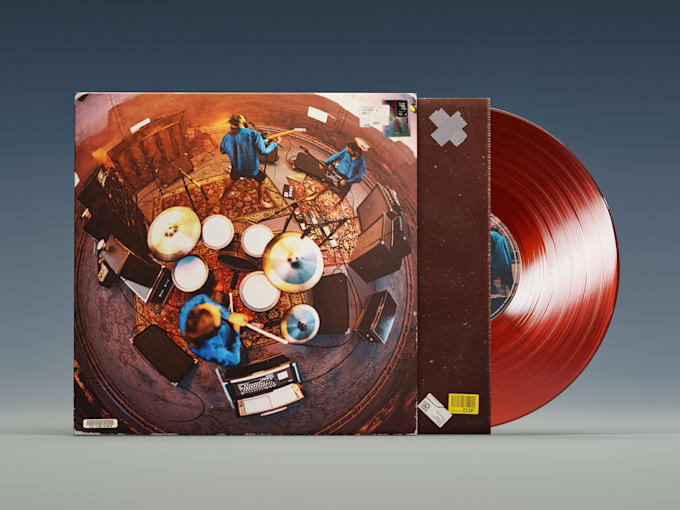 Create design and 3d visualisation of vinyl record cover by Netovanniy ...