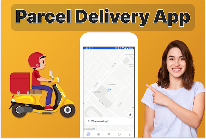 Develop package parcel courier delivery mobile app ups fedex by ...