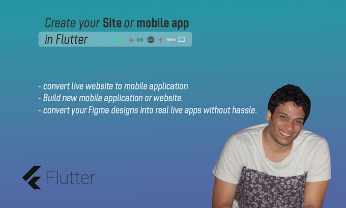 Build and develop flutter mobile or web application by Nouradawy | Fiverr