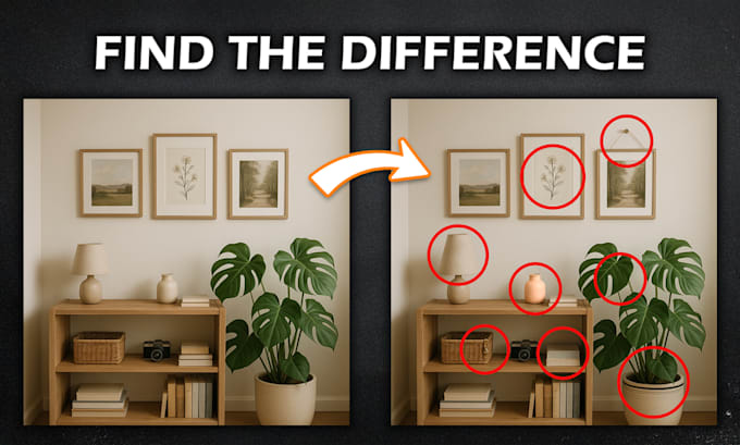 Create a find the difference game from your photos by M_ati_0303 | Fiverr
