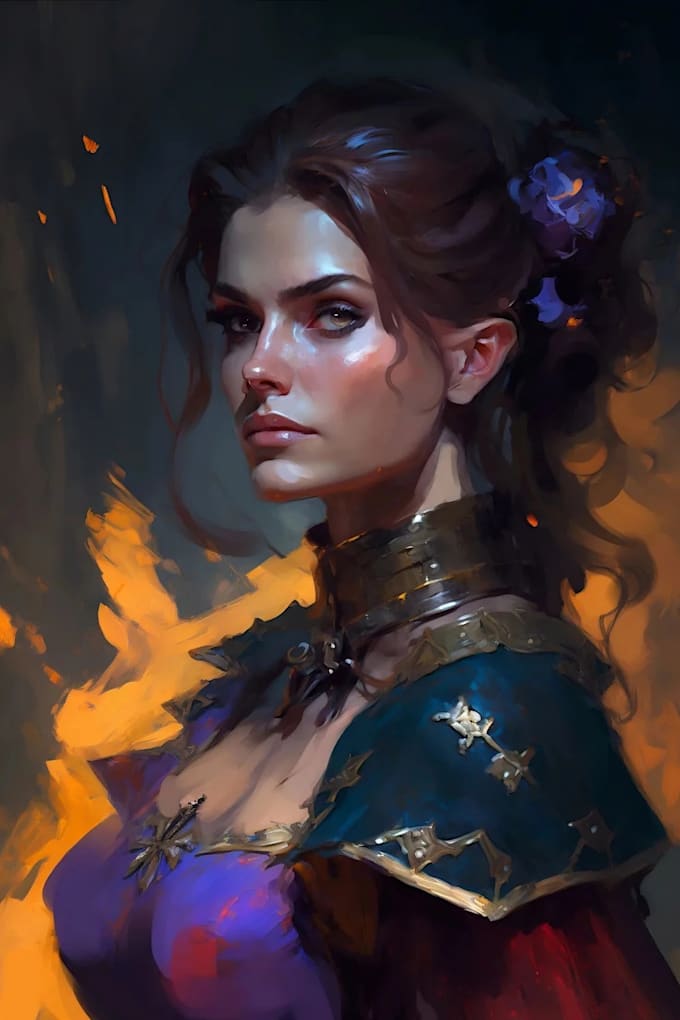 Draw your fantasy character illustration by Necprocess | Fiverr