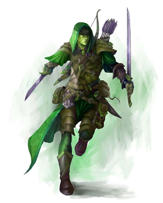 Draw dnd character art and dnd character art by Rhinatee | Fiverr