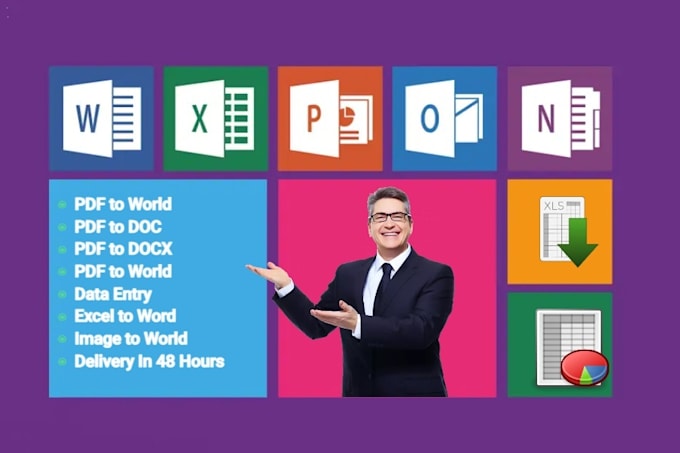 Convert pdf to word, pdf to excel, image to world vice versa by ...