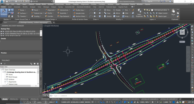 Do road design using civil 3d by Slread | Fiverr