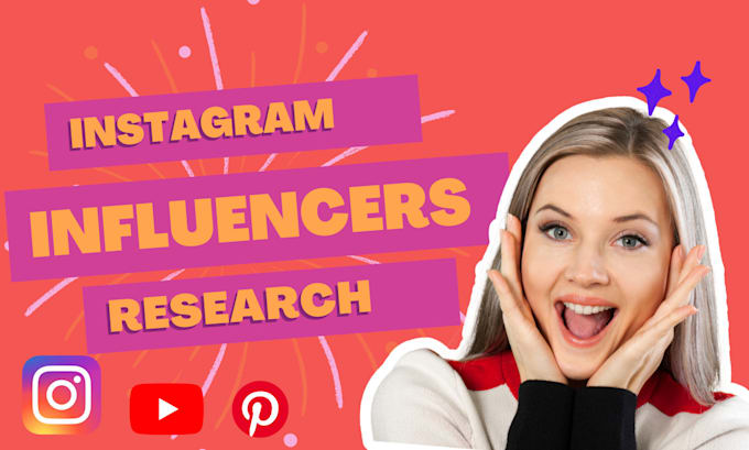 Professionally the best find instagram influencer research by Nurhossain1000 | Fiverr