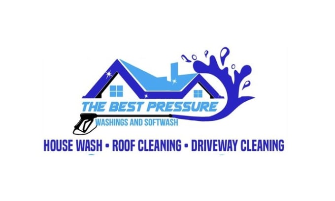 Design pressure washing cleaning service power washing logo by Eden ...