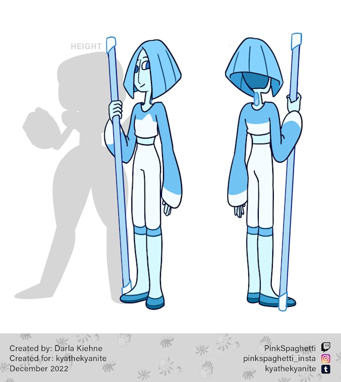 Create a simple reference sheet of your character by Darlakiehne | Fiverr