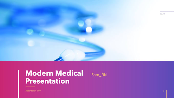 Design modern medical healthcare powerpoint by Sam_rn | Fiverr