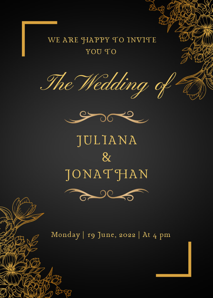 Design The Perfect Invitation For Your Special Day By Magdaalbastroiu Fiverr
