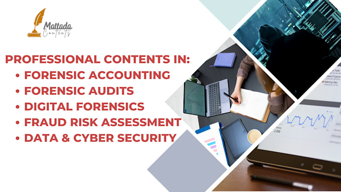 Write contents on forensic accounting and digital forensics by ...