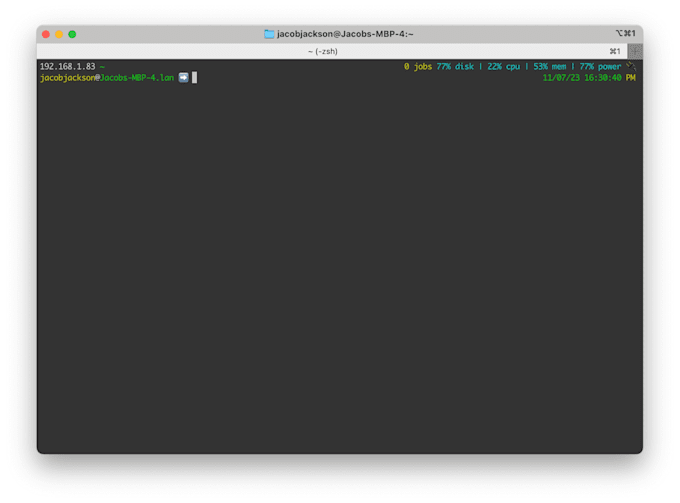 Create a custom shell prompt or script to meet your specs by ...